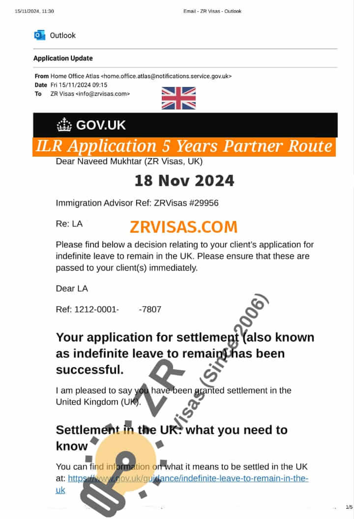 ILR Applications 2025, Apply for Permanent Residence in the UK ILR ...