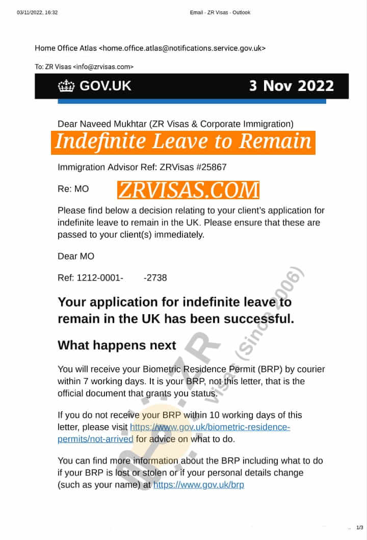 ILR Applications 2025, Apply for Permanent Residence in the UK ILR ...