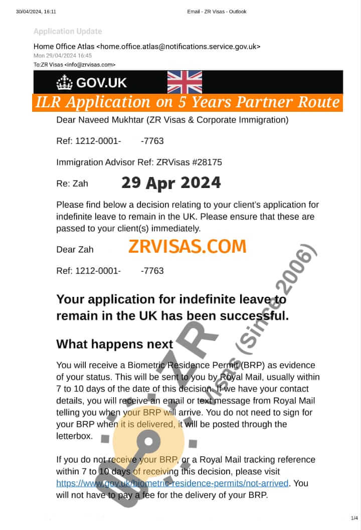 ILR Applications 2025, Apply for Permanent Residence in the UK ILR ...