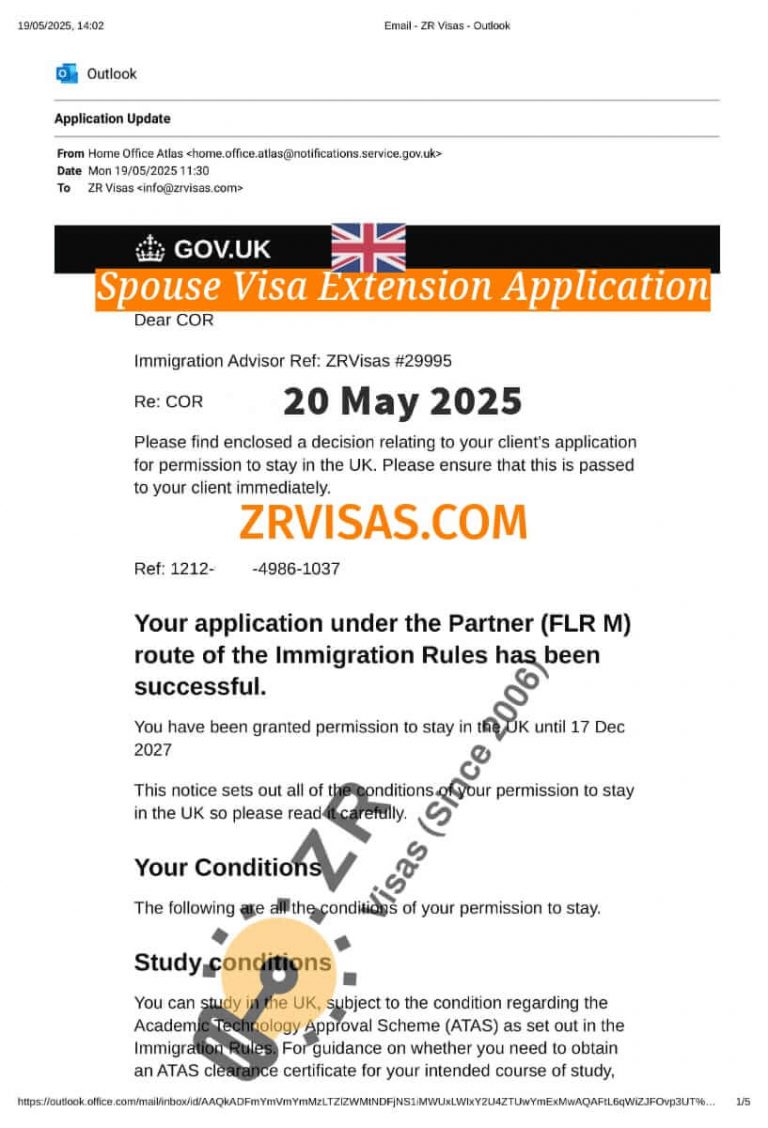 Proof of living together for UK Spouse Visa, ILR Applications ...