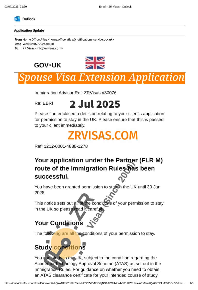 Proof of living together for UK Spouse Visa, ILR Applications ...