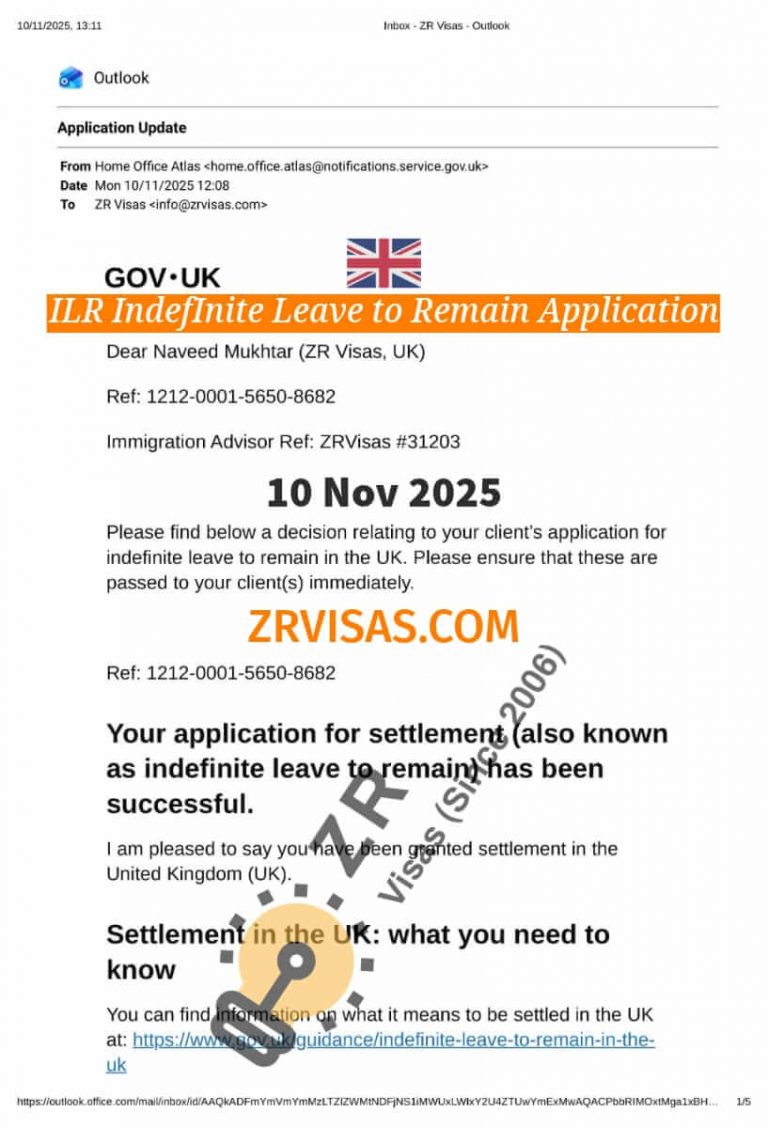 Proof of living together for UK Spouse Visa, ILR Applications ...